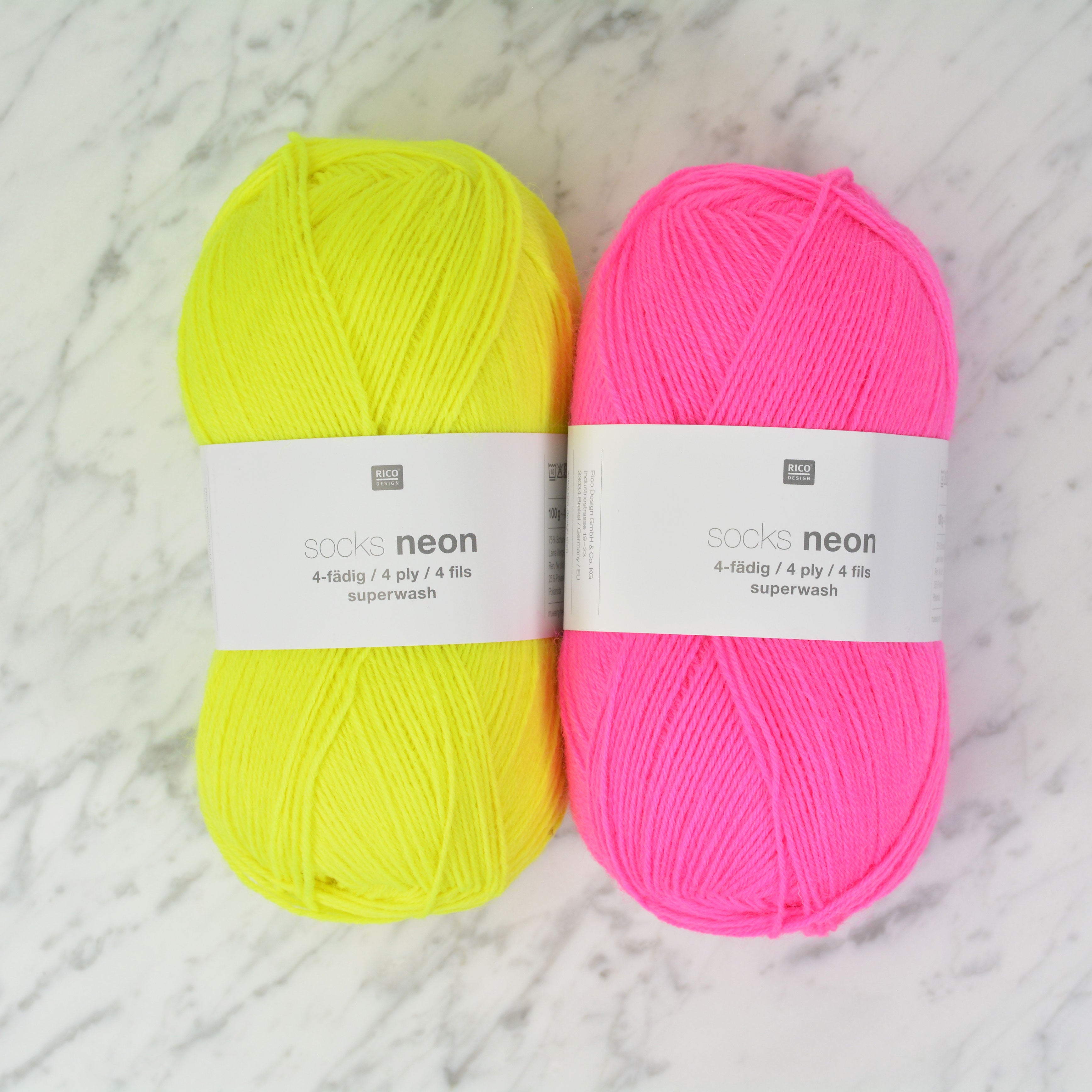 Superba Neon Superwash 4 Ply Sock Yarn | The Maker Space