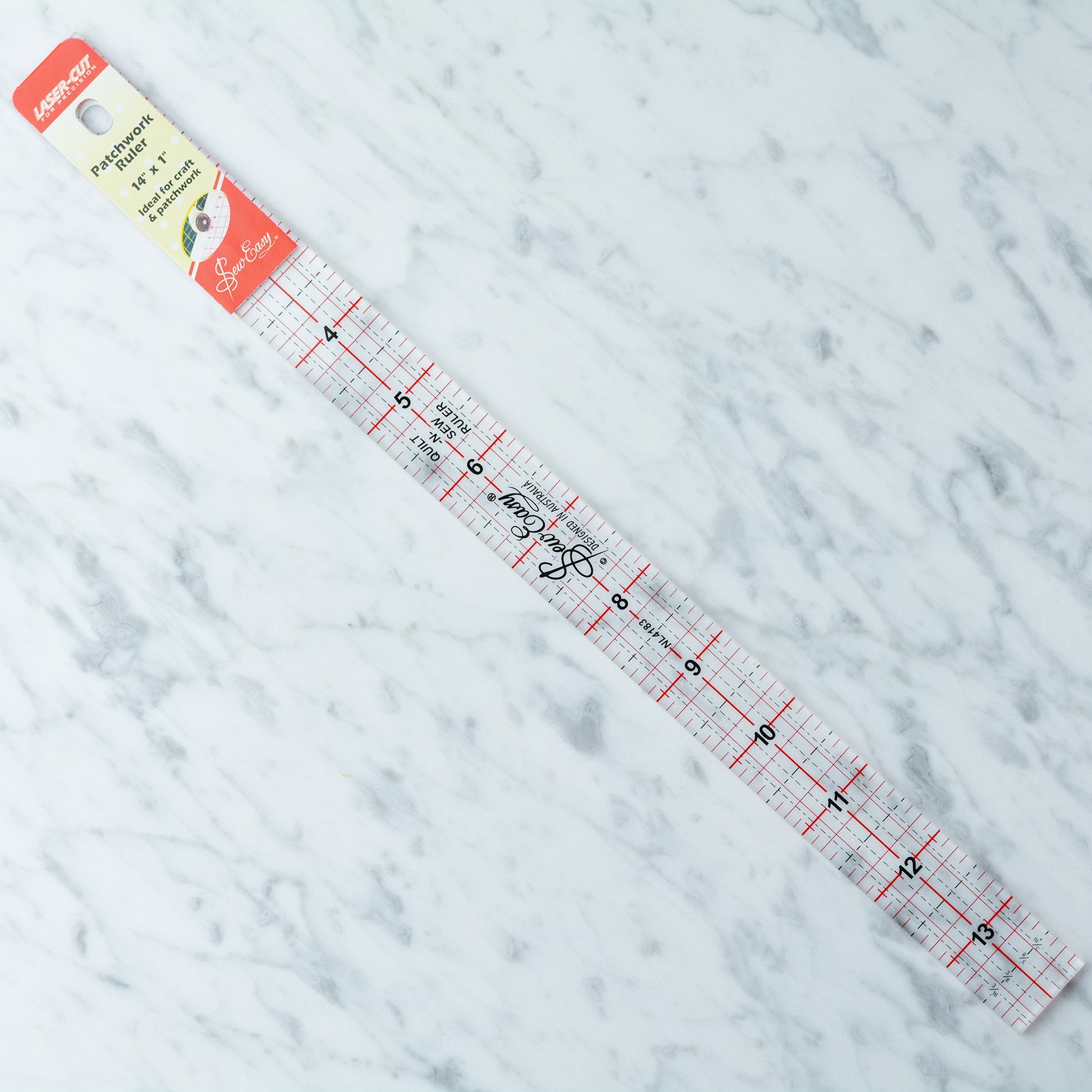 14" x 1" Patchwork Ruler | The Maker Space